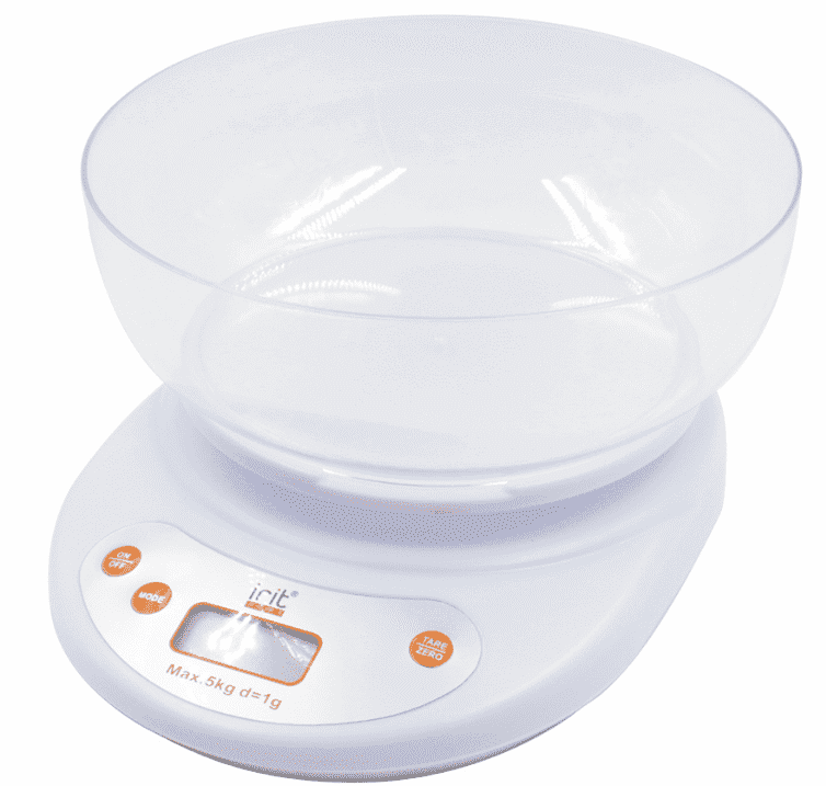 Весы кухонные IRIT белые с чашей IR 7119 (бел) купить по цене 948 р. в интернет-магазине ЭКО ...